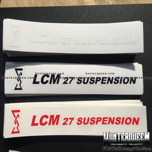 Cặp 2 tem LCM 27 Suspension dán phuộc, đổi màu theo ý. Decal cao cấp ...